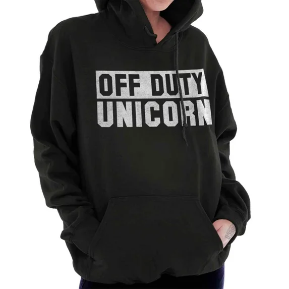 DOPASHIRT Off Duty Unicorn Funny Magical Cute Believe Hoodie Outdoor ...