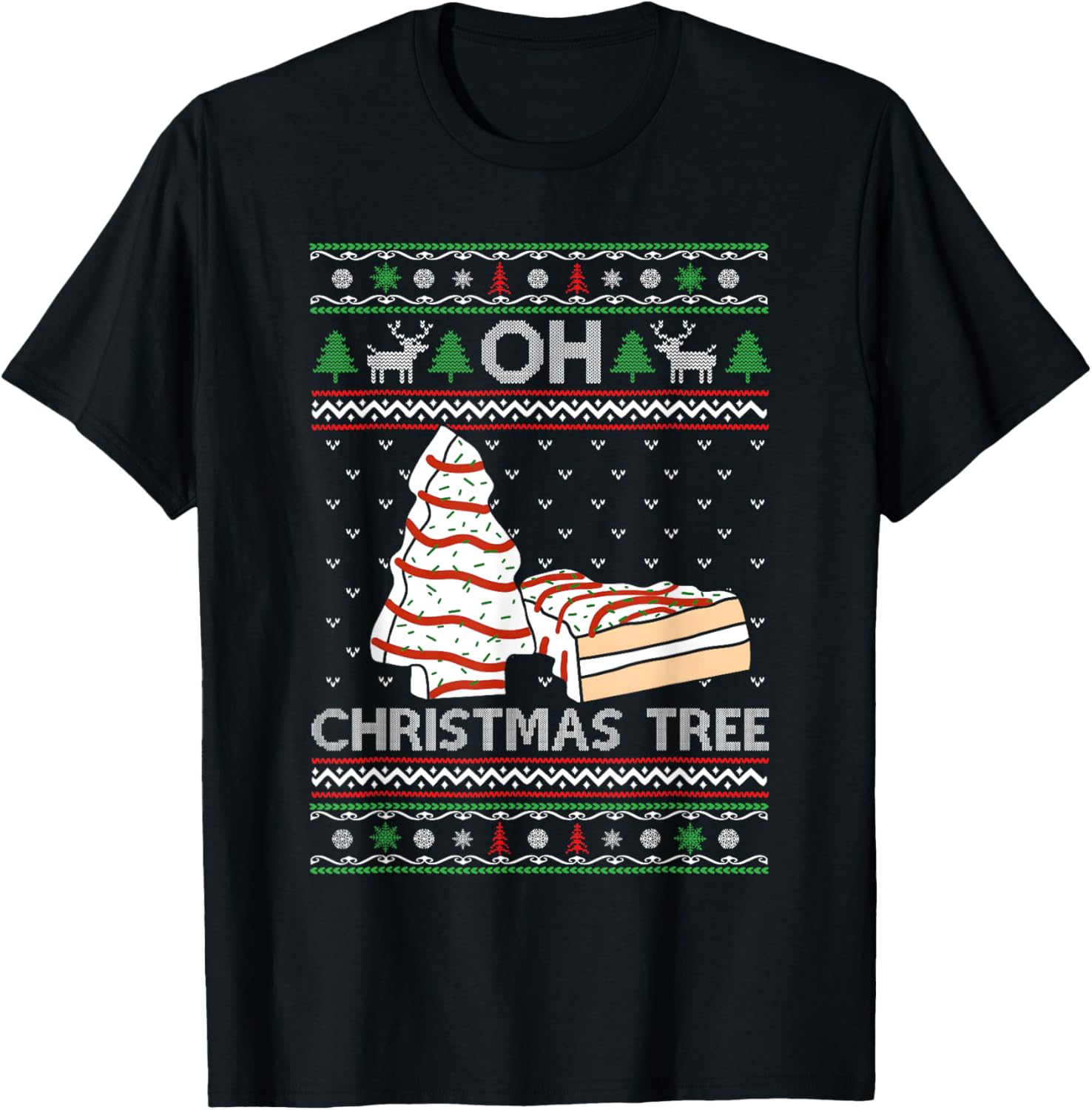 DOPASHIRT Oh Noel Tree Cakes Debbie Becky Jen Cake Lovers Noel T-Shirt ...