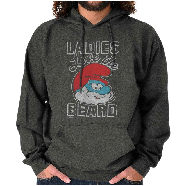DOPASHIRT Papa Smurf Ladies Love The Beard Bearded Guy Mens Hoodie ...