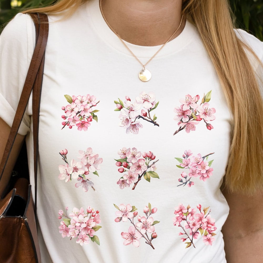 DOPASHIRT Pink Cherry Blossom Shirt, Sakura Shirt, Japanese Shirt ...