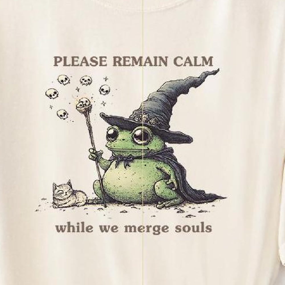 DOPASHIRT Please Remain Calm While We Merge Souls T-Shirt. Funny ...