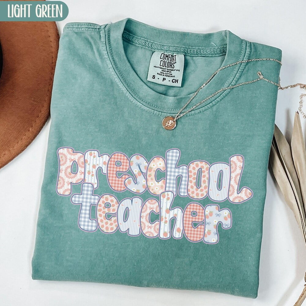 DOPASHIRT Preschool Teacher Shirt, Strawberry Pre K Teacher Tshirt ...