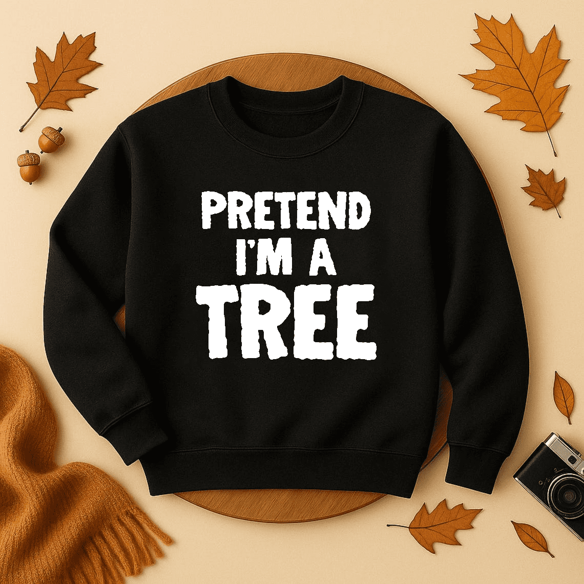 DOPASHIRT Pretend I'M A Tree Funny Hal.Low.Een Sweatshirt Trendy ...