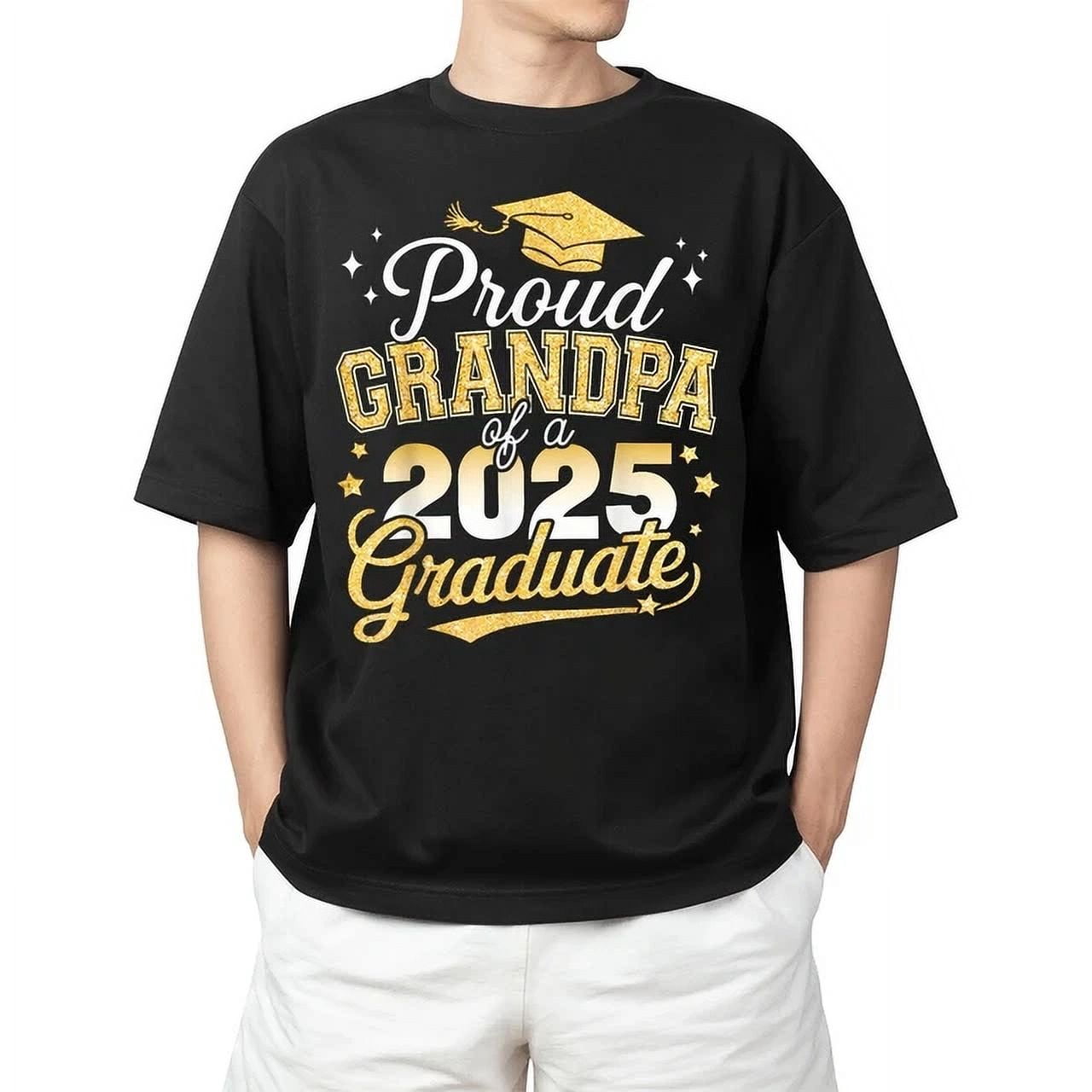 DOPASHIRT Proud Grandpa Of A Class Of 2025 Graduate Senior Graduation T ...