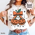DOPASHIRT Pumpkin Hal.Low.Een Fall Shirt Skull Bow Tee Sp00Ky Season ...