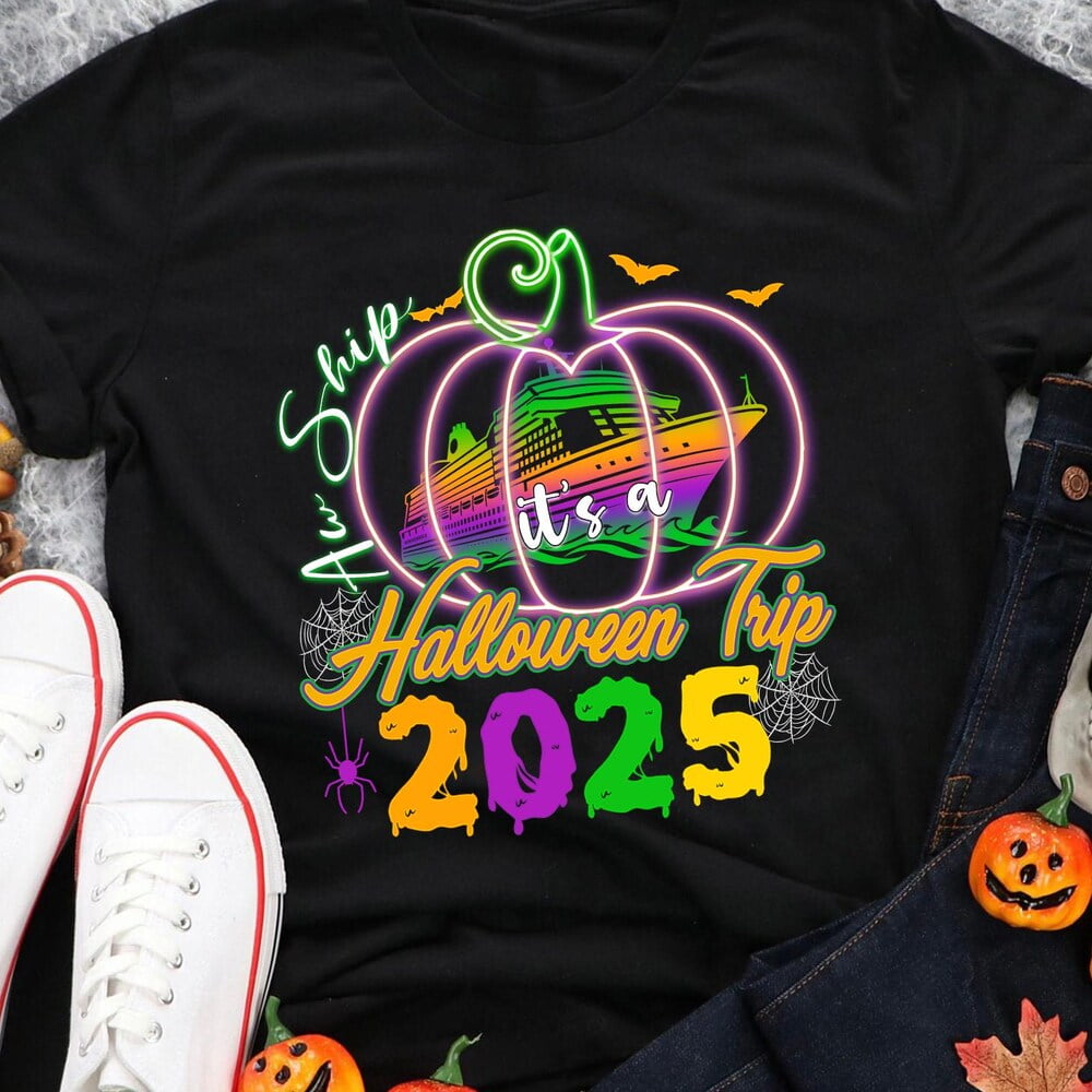 DOPASHIRT Pumpkin It'S A Hal.Low.Een Trip T-Shirt, Hal.Low.Een Cruise Squad Tee, Holiday Cruise ...