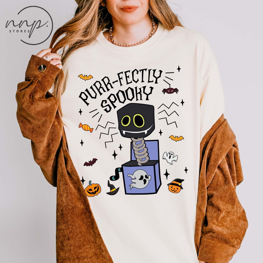 DOPASHIRT Purrfectly Sp00Ky Hal.Low.Een Shirt, Sp00Ky Season, Cat Lover ...