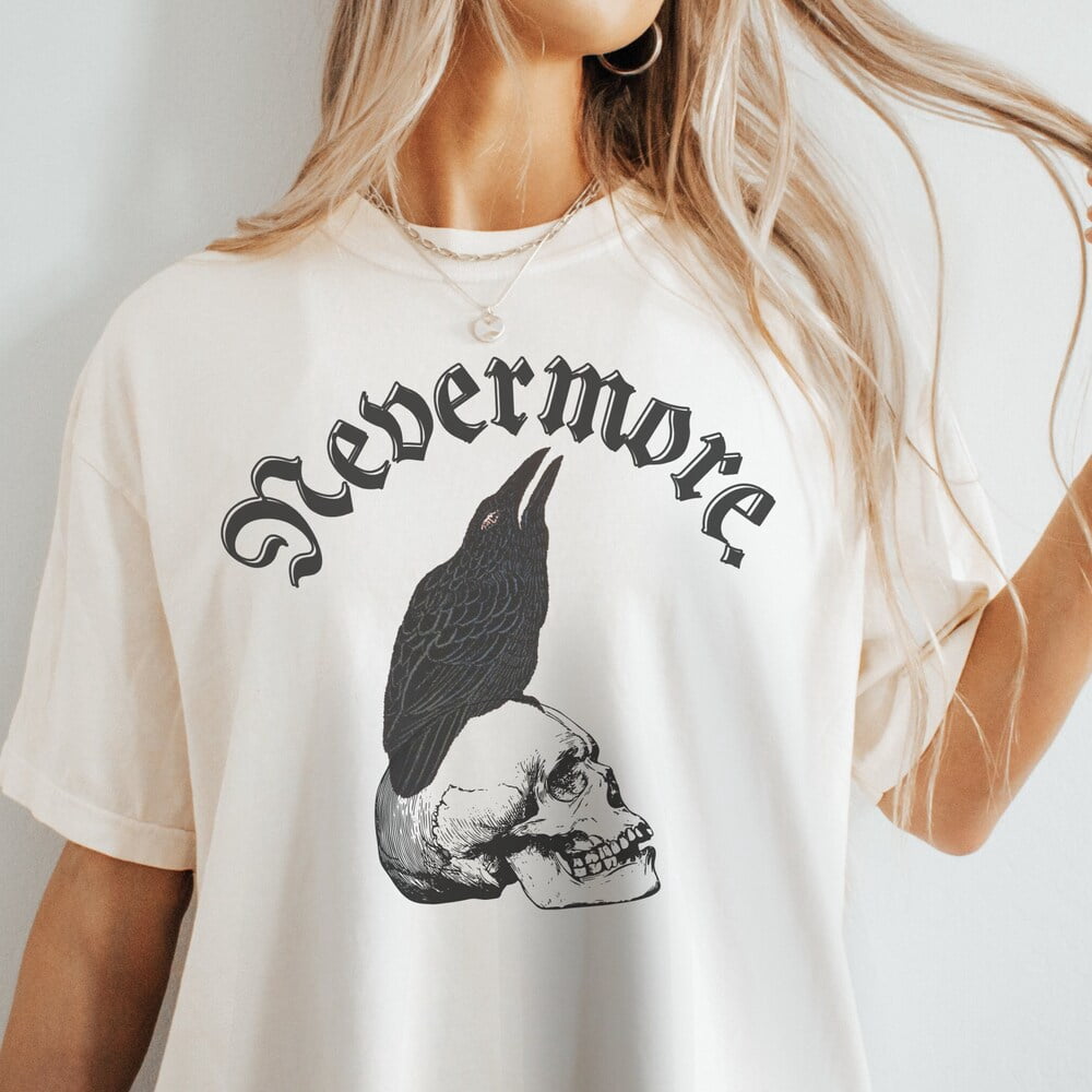 DOPASHIRT The Raven Edgar Allan Poe Shirt Quoth The Raven Nevermore ...