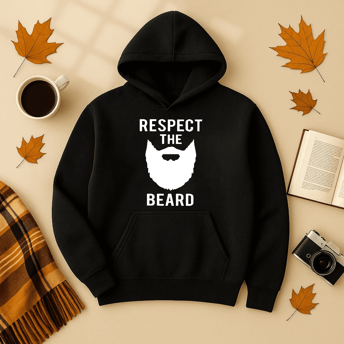 DOPASHIRT Respect The Beard Hoodie Beard Hoodie Beard Gift Beard Hoodie ...