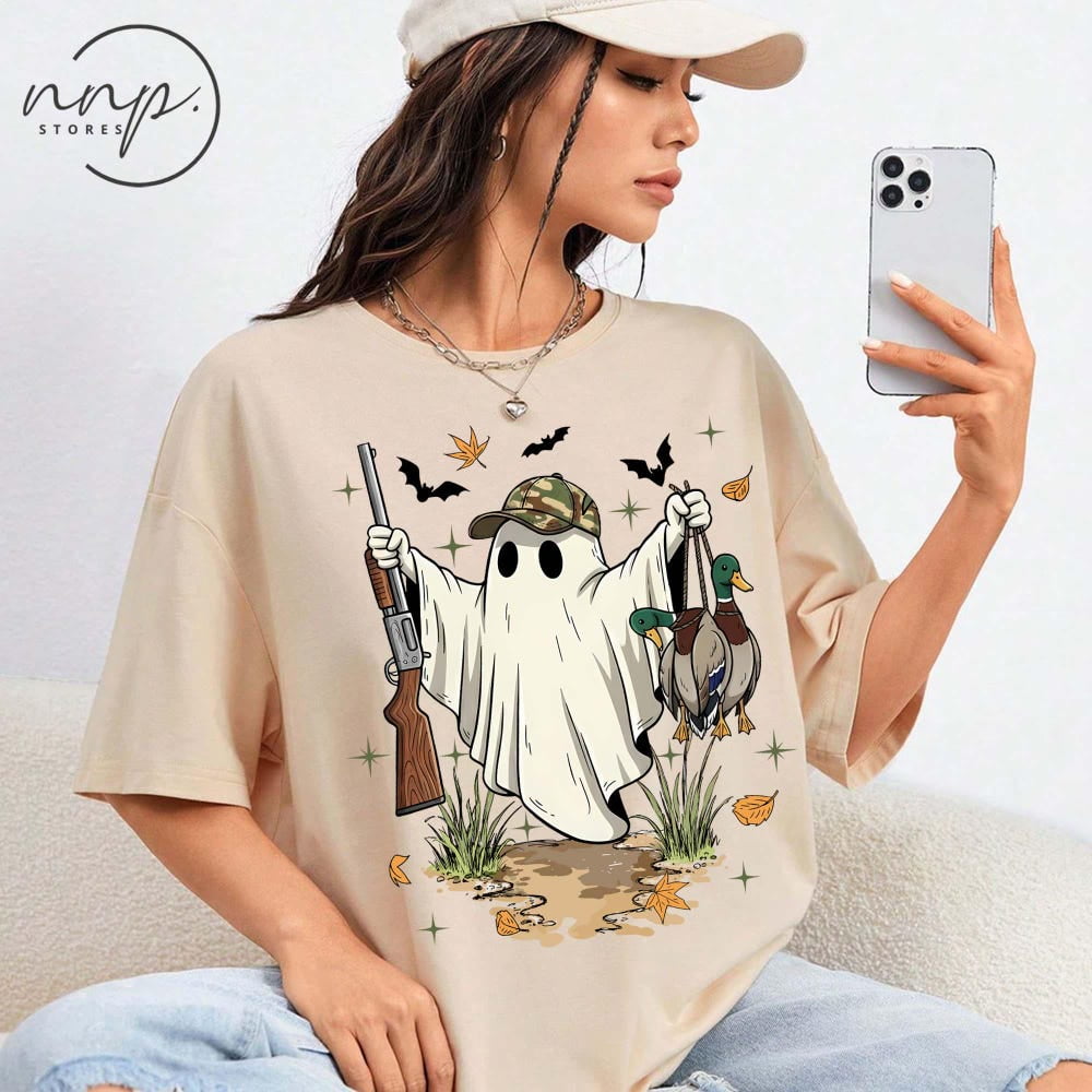 DOPASHIRT Retro Camouflage Duck Hunting Season Ghost Hal.Low.Een Shirt ...