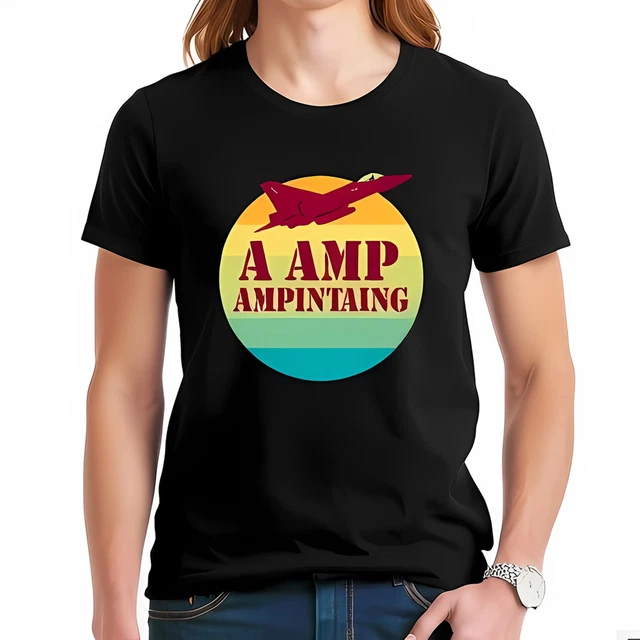 DOPASHIRT Retro Fighter Jet T-Shirt - Vintage Sunset Design With ...