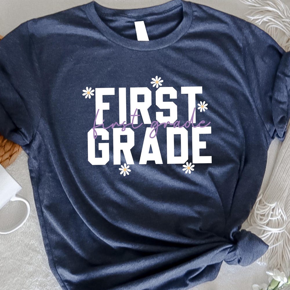 DOPASHIRT Retro First Grade Shirt, 1St Grade Teacher T-Shirt, Back To ...