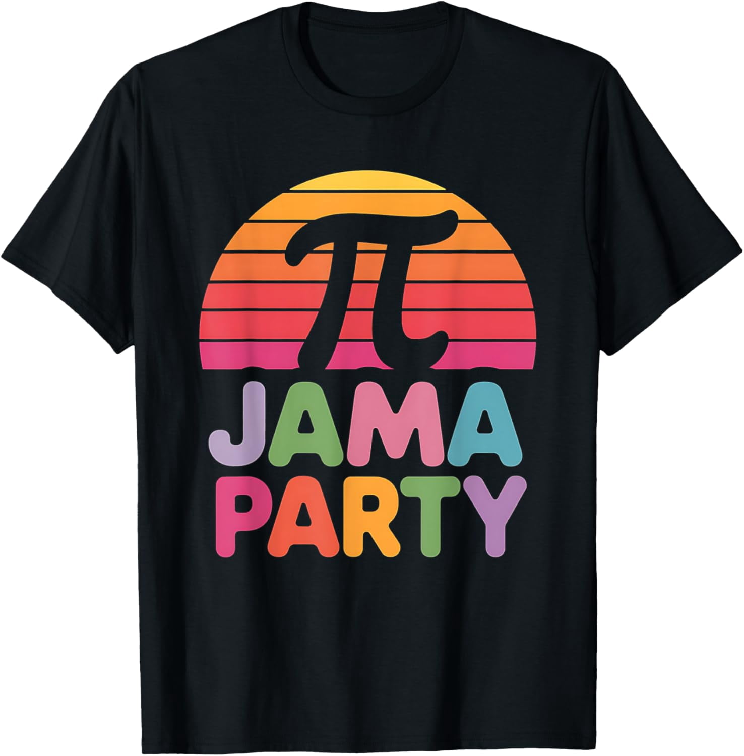 DOPASHIRT Retro Pi Day Pi Jama Party Men Women Pajama Party Pun T-Shirt ...