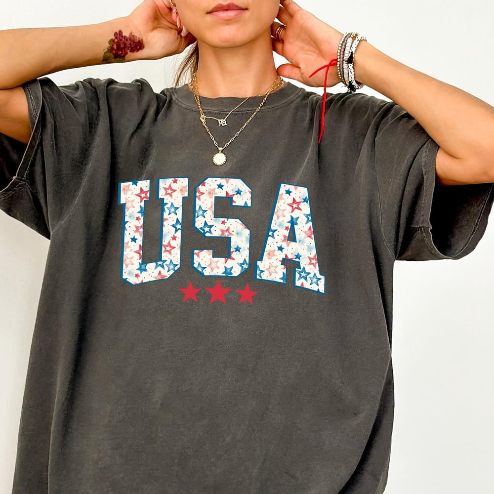 DOPASHIRT Retro USA T-Shirt, Fourth Of July Shirt, Patriotic Mom ...