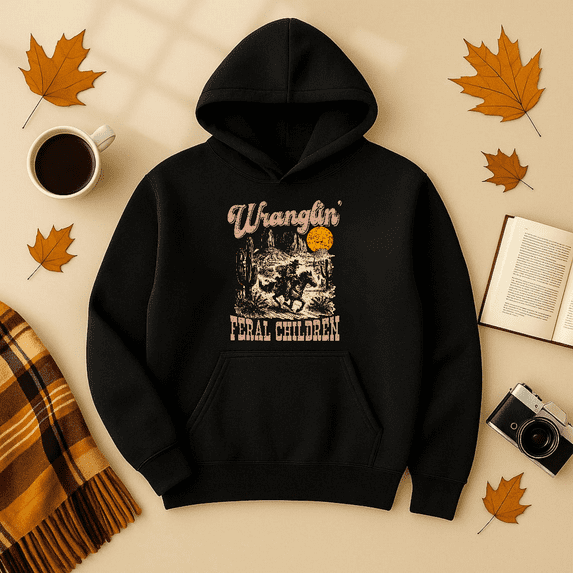 DOPASHIRT Retro Wranglin' Feral Children Animal 90S Western Graphic ...