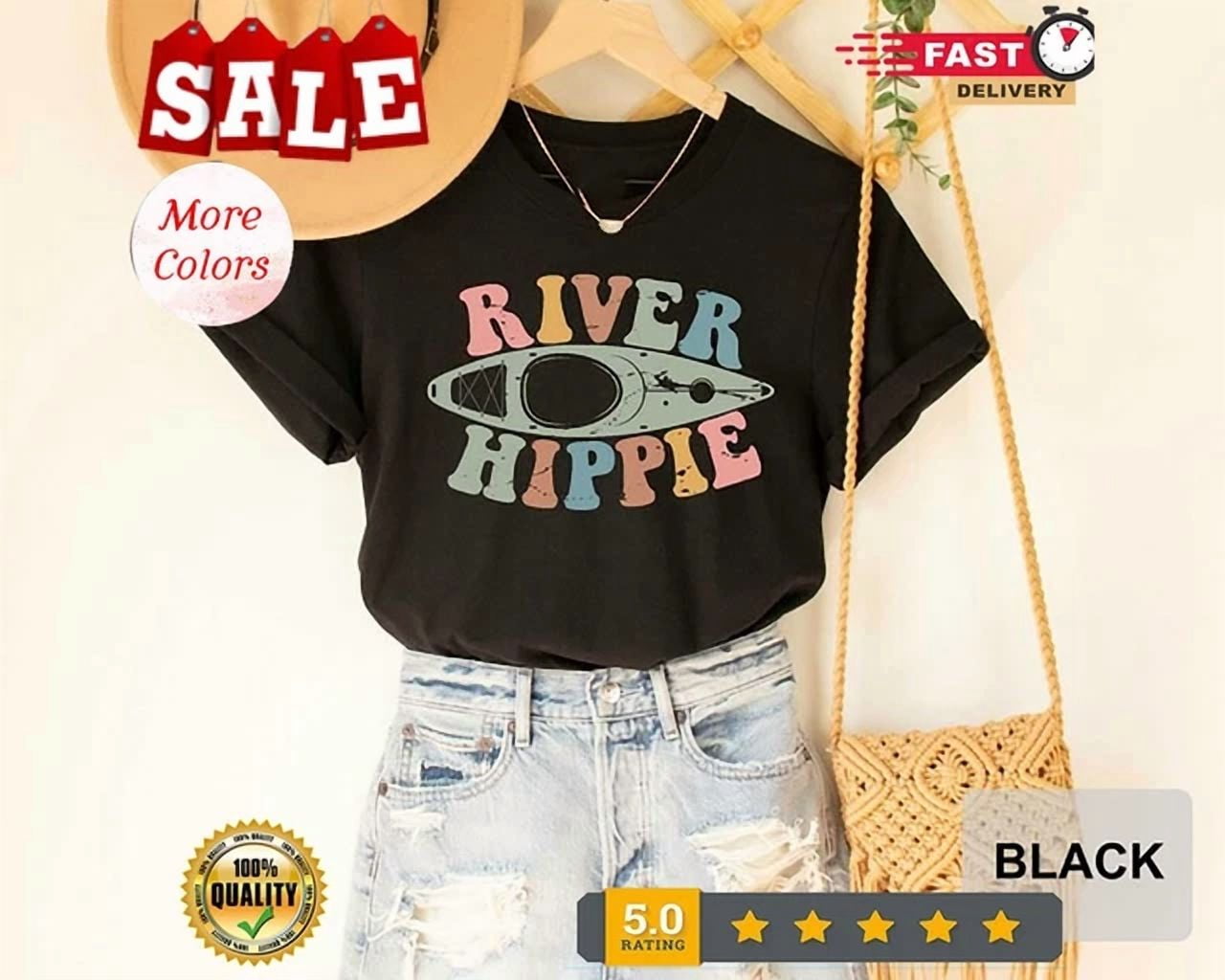DOPASHIRT River Hippie Shirt Canoe Hippie Apparel Summer Kayaking Shirt ...