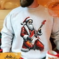 DOPASHIRT Rockstar San.Ta Sweatshirt Xmas Guitar Crewneck Funny Holiday ...
