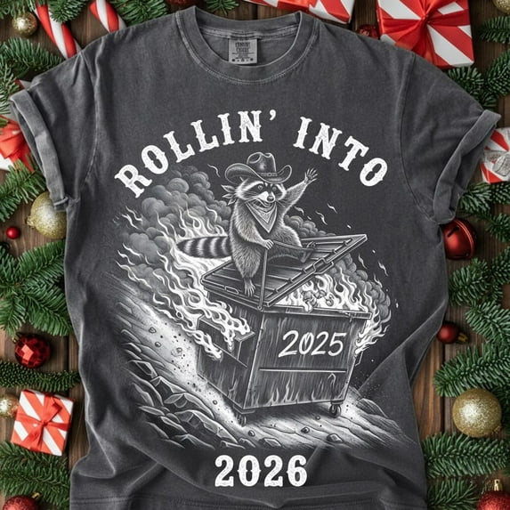 DOPASHIRT Rollin Into 2026 New Year Shirt Animal Theme Retro ...