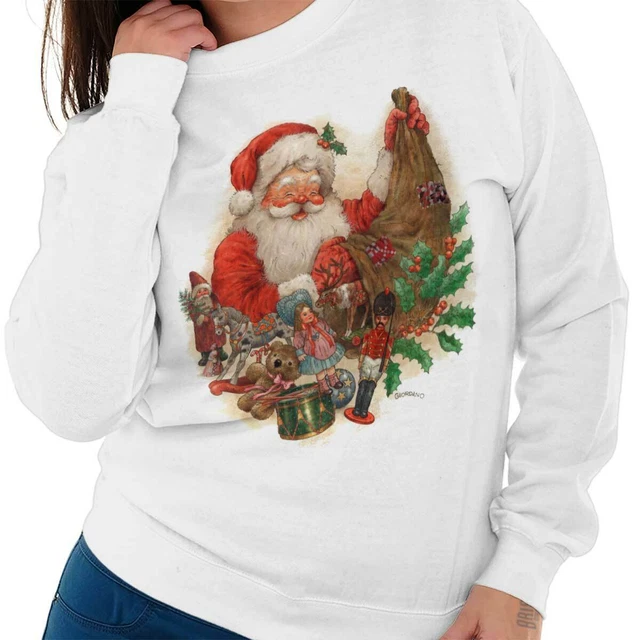 DOPASHIRT San.Ta Claus Xmas Cornucopia Merry Xmas Crew Sweatshirt ...