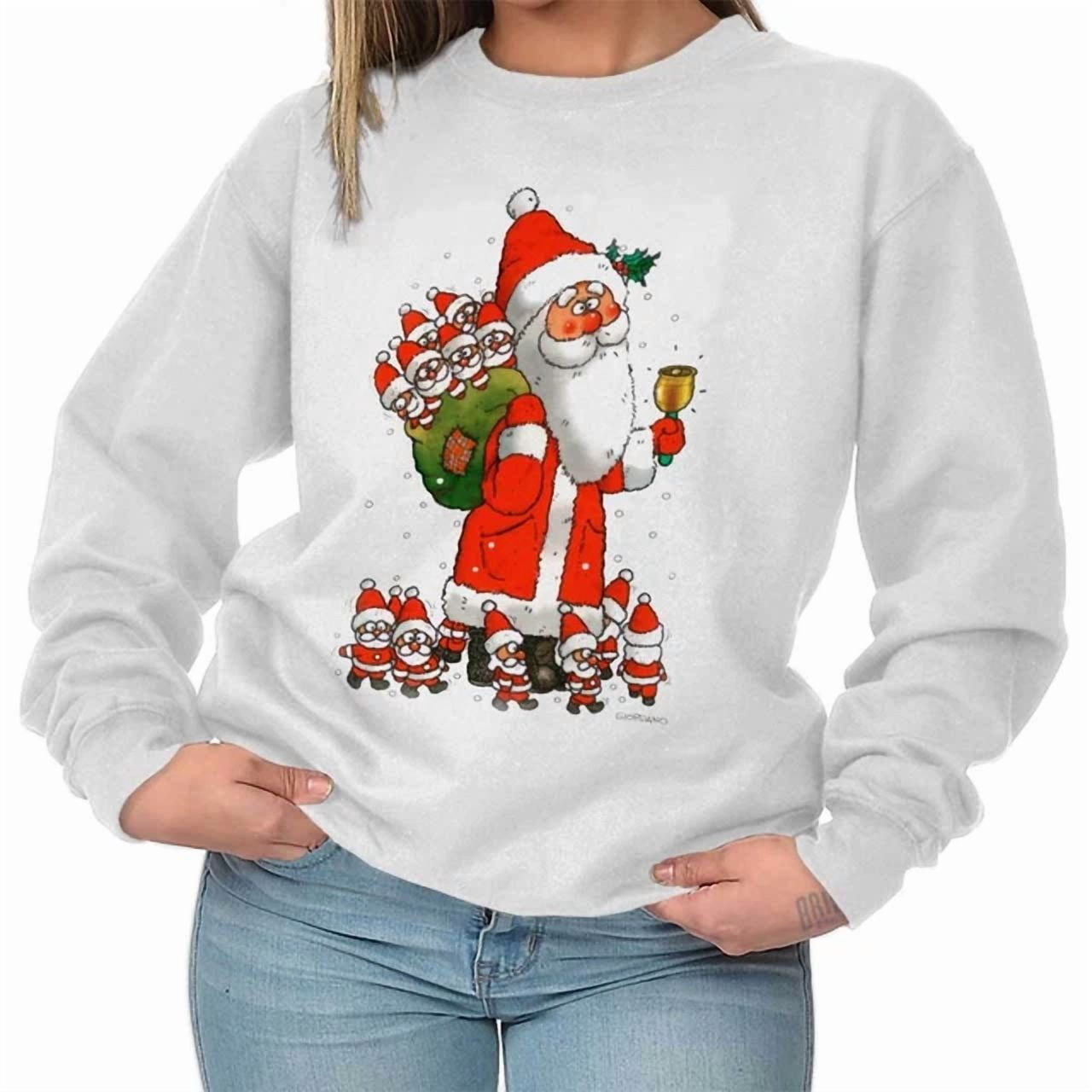 DOPASHIRT San.Ta Claus Xmas Jingle Bells Xmas Gift Crew Sweatshirt ...