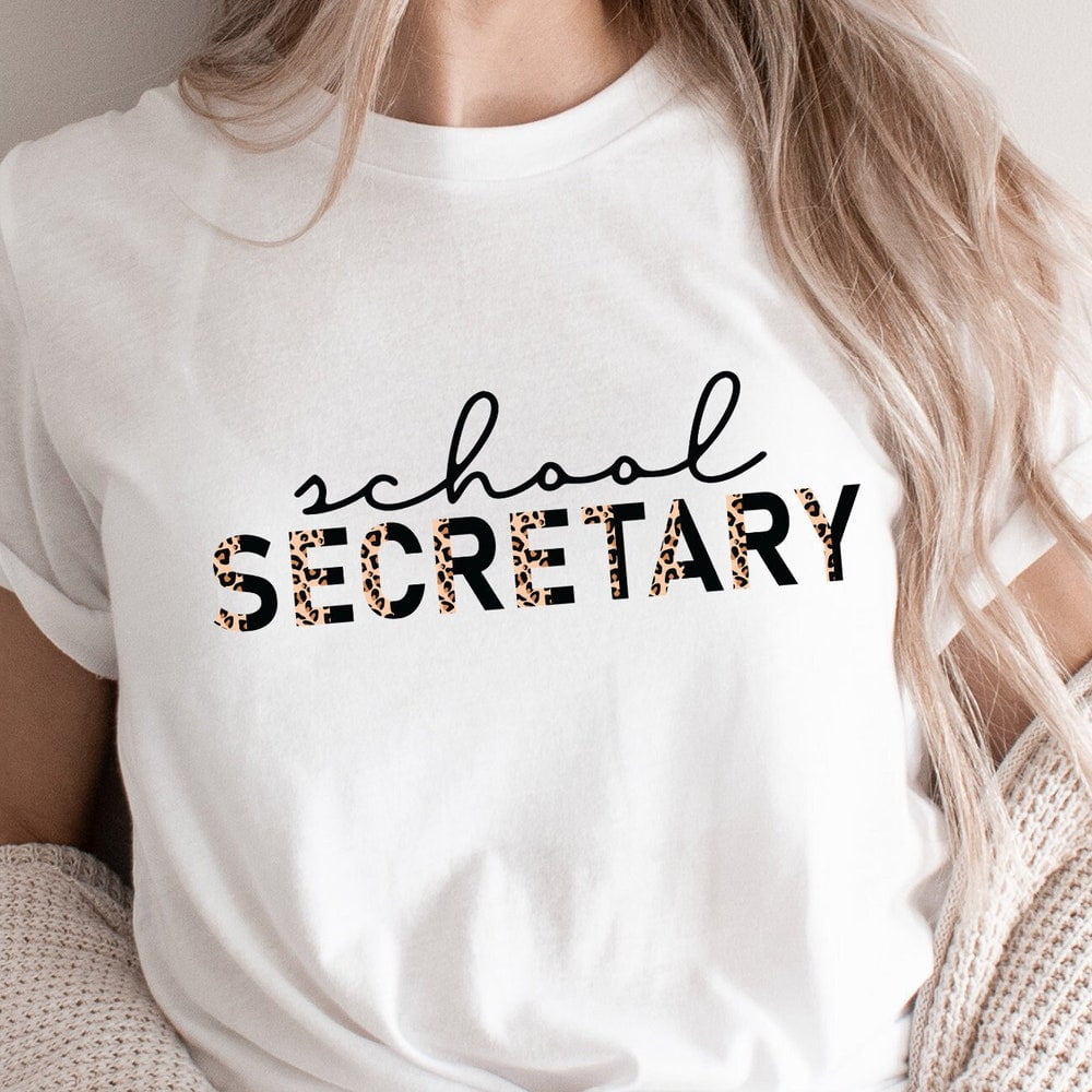 DOPASHIRT School Secretary Shirt, School Receptionist T-Shirt, Front ...