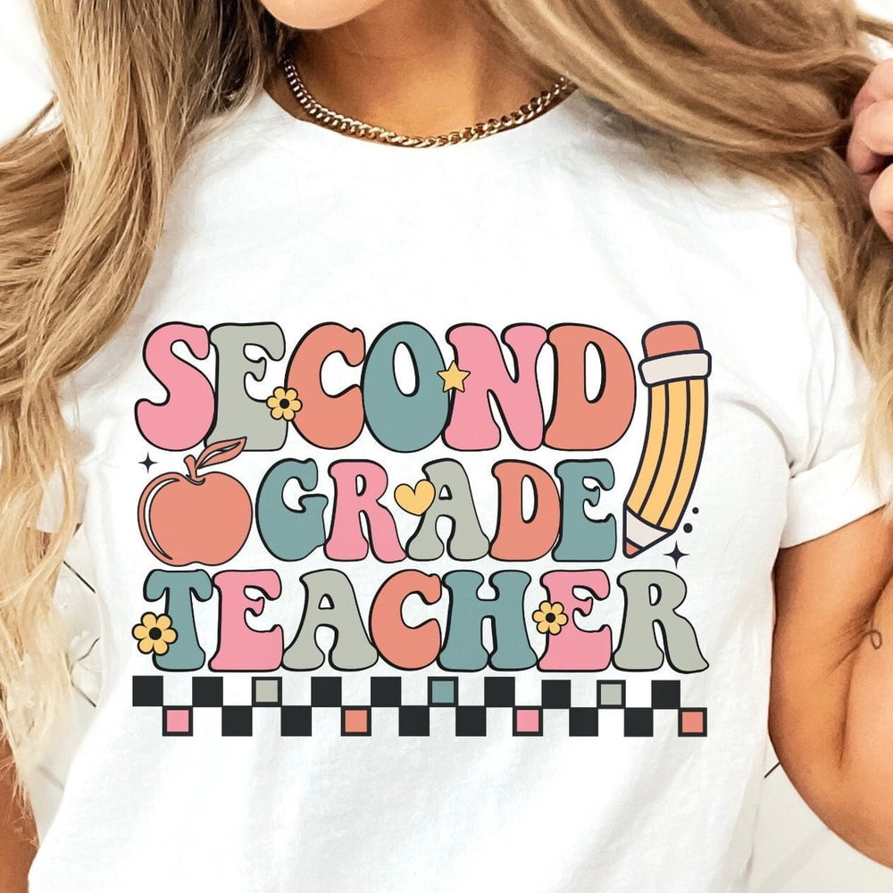 DOPASHIRT Second Grade Teacher Shirt, 2Nd Grade Teacher Shirt, Second ...