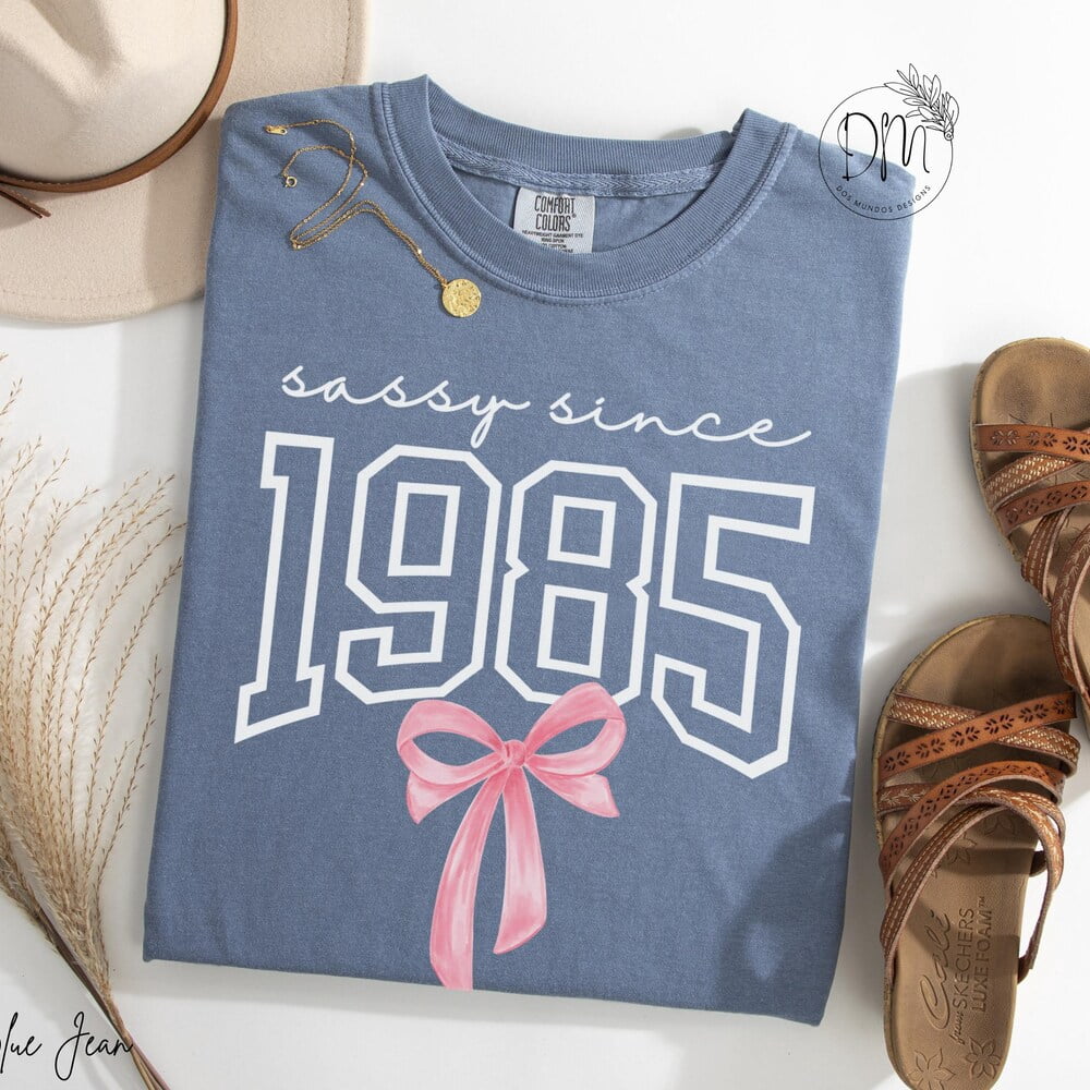 DOPASHIRT Since 1985 Shirt 40Th Birthday Shirt 1985 Shirt 1985 Pink Bow ...