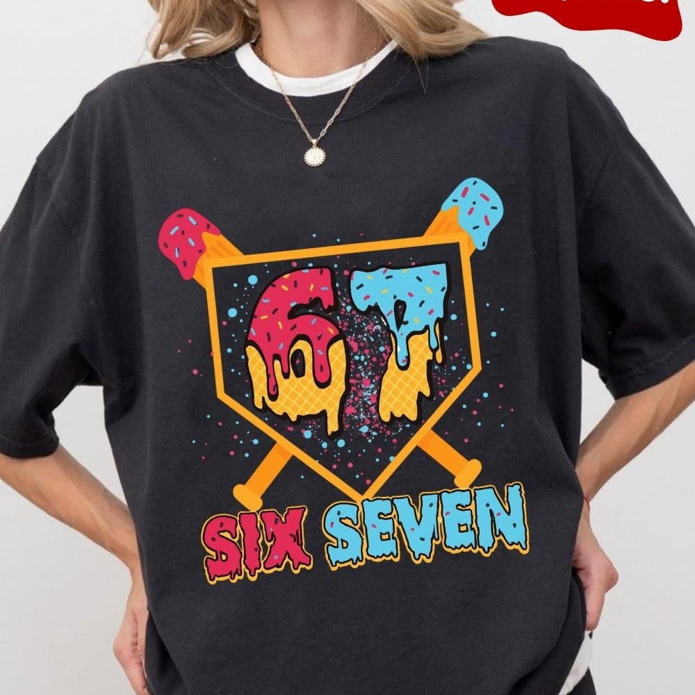 DOPASHIRT Six Seven Tshirt: 6-7 7-6 Gen Alpha Slang, Six Seven Ice ...