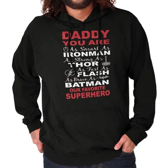 DOPASHIRT Superhero Fathers Day Daddy Comic Book Gift Mens Hoodie ...