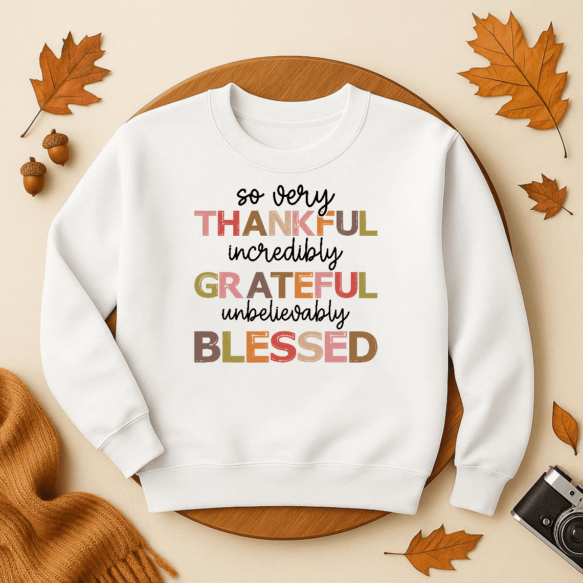 DOPASHIRT Thankful Grateful Blessed Sweatshirt, So Very Thankful ...