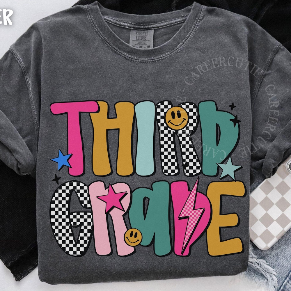 DOPASHIRT Third Grade Shirt, Third Grade Teacher Shirt, 3Rd Grade ...