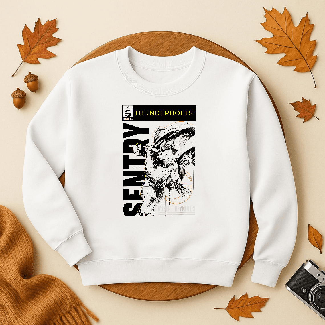 DOPASHIRT Thunderbolts Sentry B&W Comic Cover #7 Sweatshirt Trendy ...