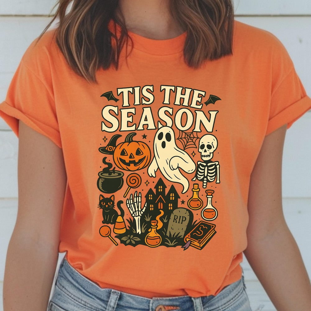 DOPASHIRT Tis The Season Hal.Low.Een Shirt Funny Sp00Ky Graphic Tee ...