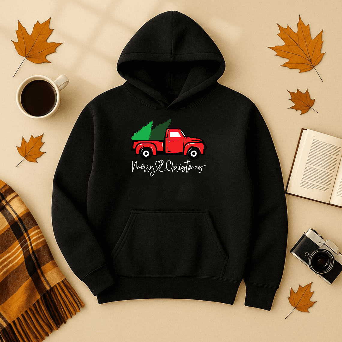 DOPASHIRT Trees Truck Hoodie Gifamily Hoodies, Tree Outdoor Hoodie ...
