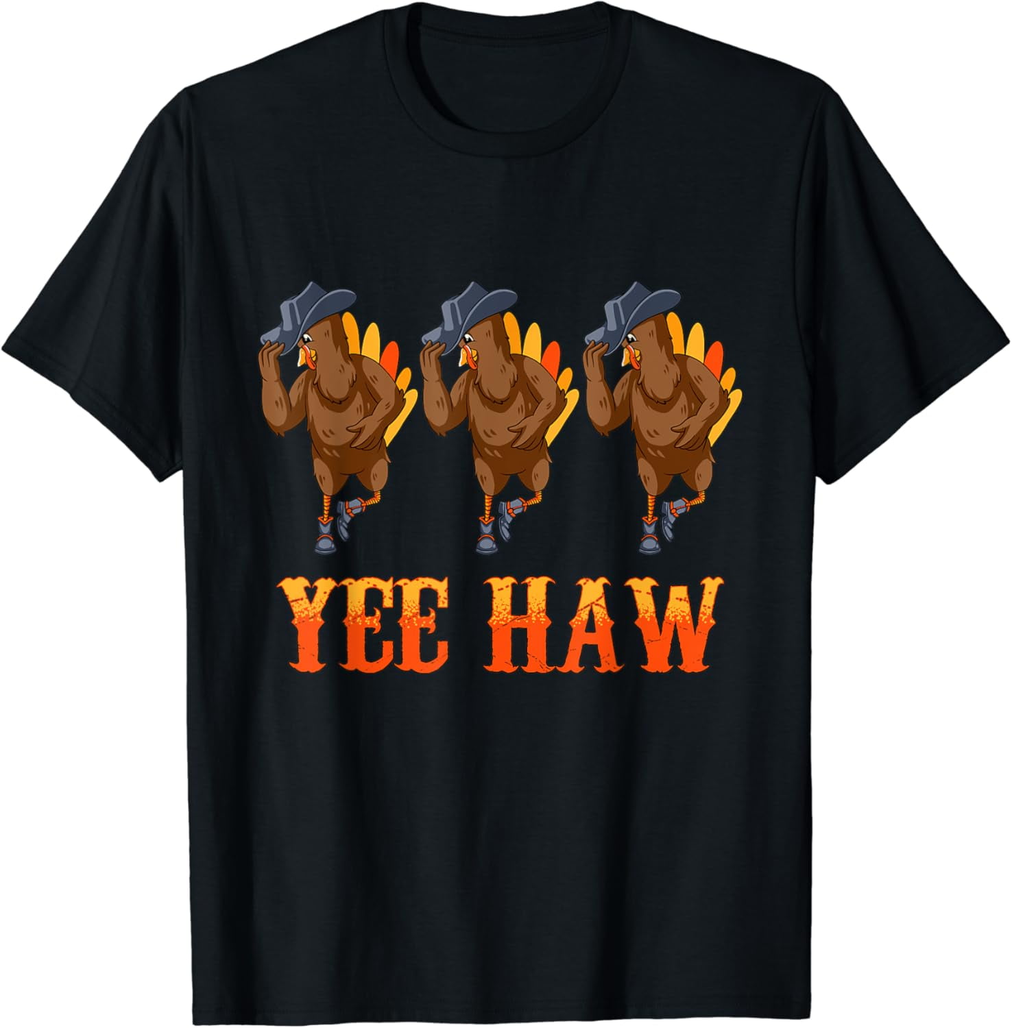 DOPASHIRT Turkey Cowyeehaw Thanks.Giving Day Rodeo Western Cowt-Shirt ...