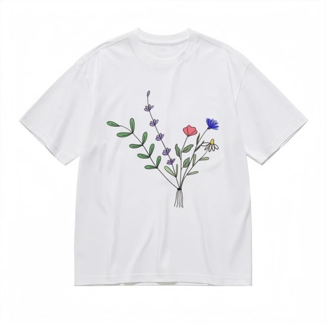 DOPASHIRT Unisexâ All-Season Classic T-Shirt Artistic Floral Cluster ...