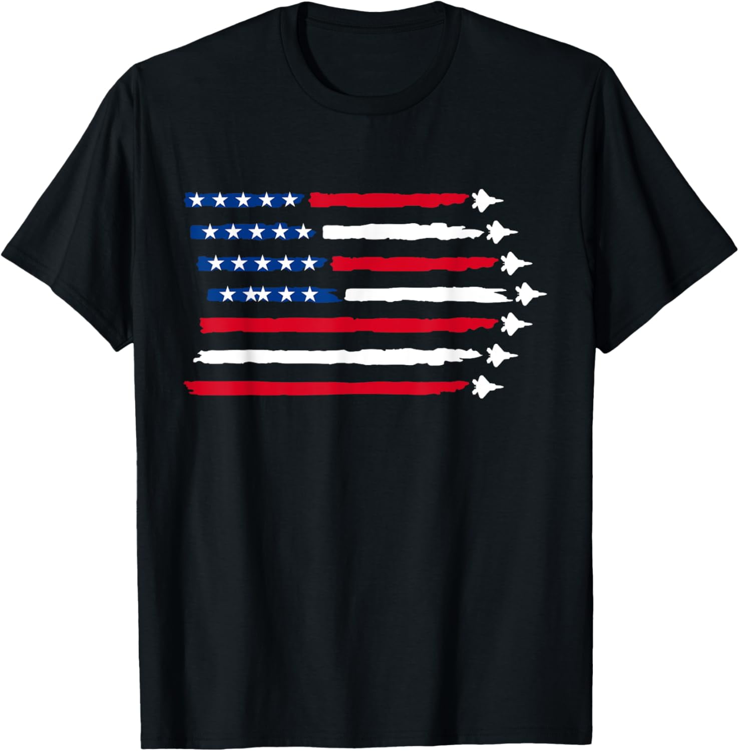 DOPASHIRT Us American Flag Fighter Jets Patriotic Usa 4Th Of July T ...