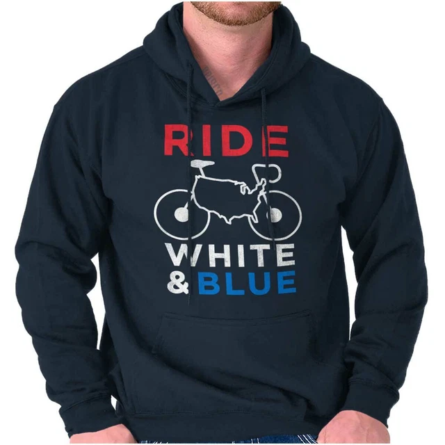 DOPASHIRT Usa Patriotic Bike Ride Red White And Blue Hoodie Outdoor ...