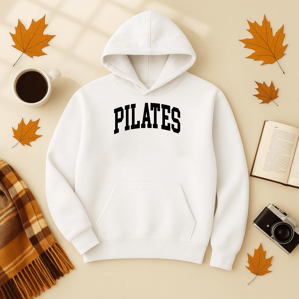 DOPASHIRT Varsity Pilates Hoodie, Collegiate Pilates Babe Hoodie ...