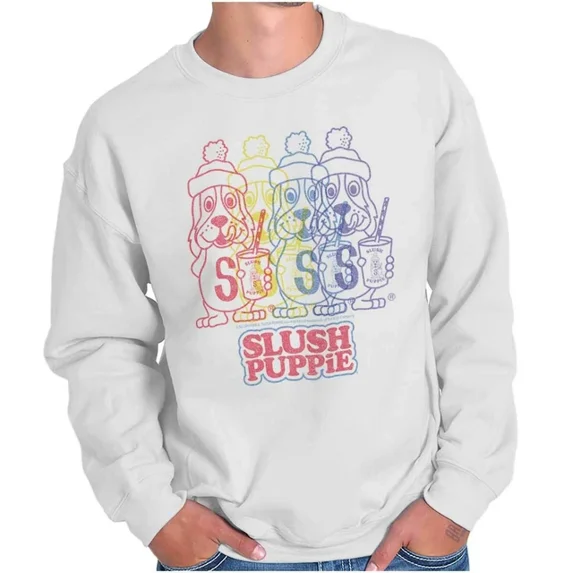 DOPASHIRT Vibrant Vintage Slush Puppie Official Logo Crew Sweatshirt ...