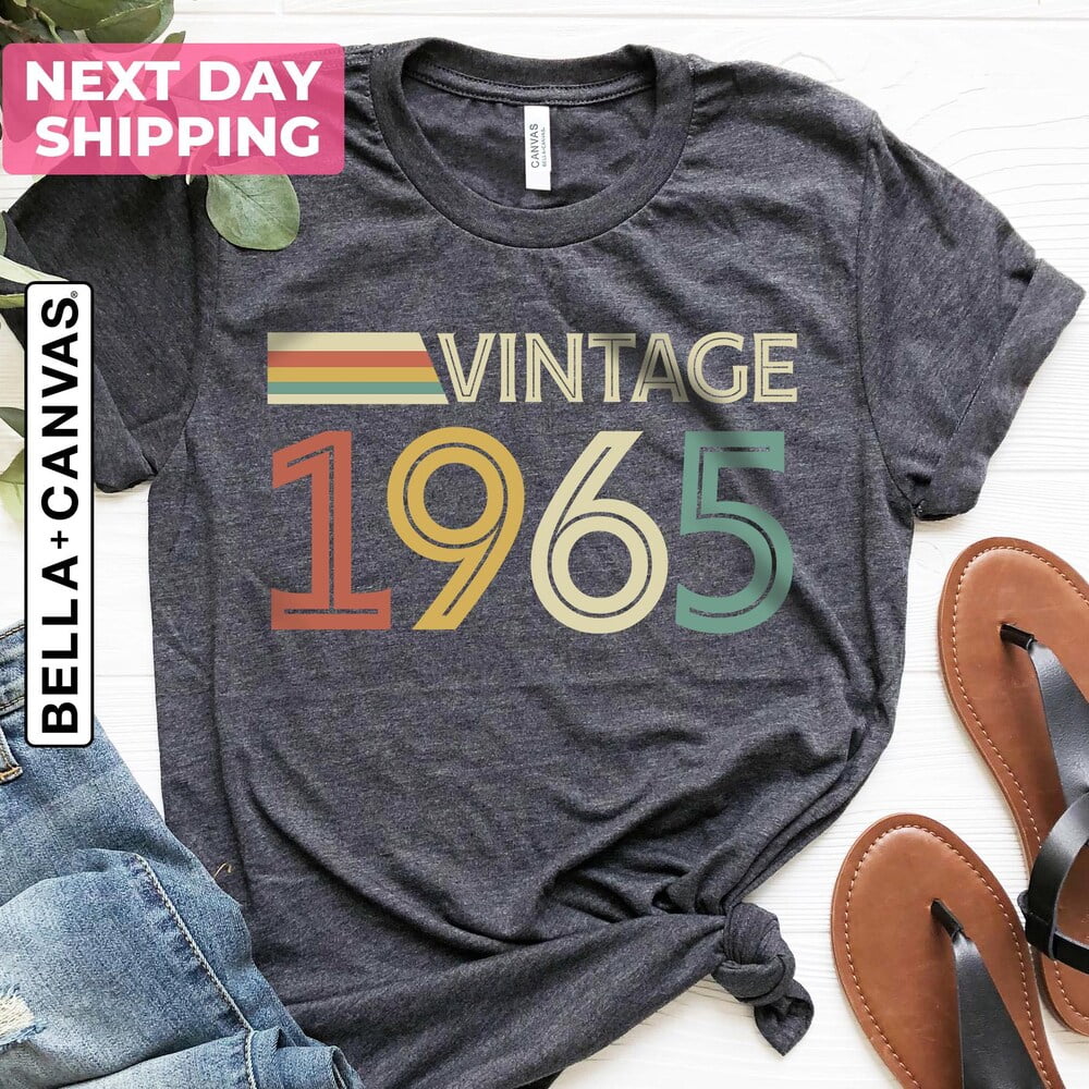 DOPASHIRT Vintage 1965 Retro Style, 60Th Birthday Tshirt 2025, 1965 ...