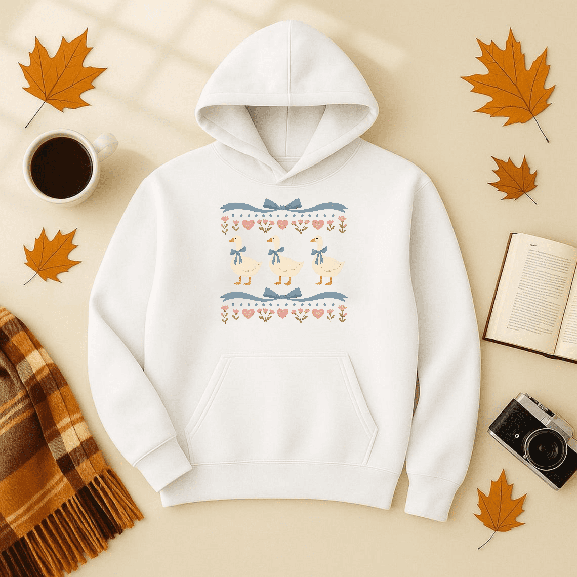 DOPASHIRT Vintage 80S Goose Hoodie, Funny Blue Ribbon Goose Tee, Retro ...