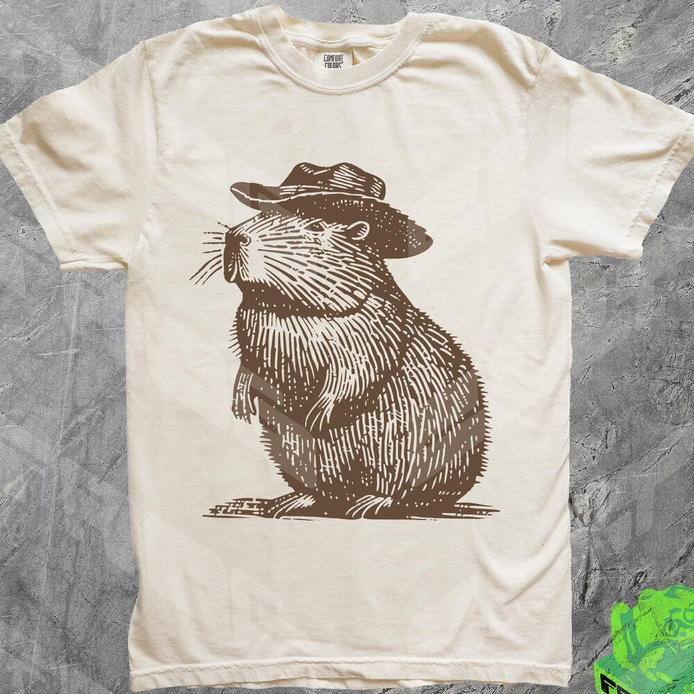 DOPASHIRT Vintage Capybara Cowboy Shirt, Retro 90S Tshirt, Rodeo Shirt ...