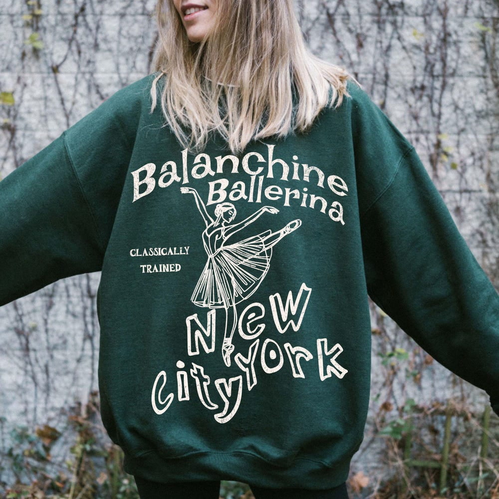 DOPASHIRT Vintage George Balanchine Ballerina Shirt, Preppy Ballet ...