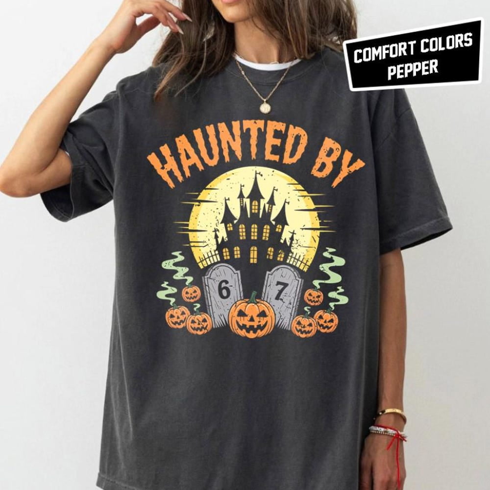 DOPASHIRT Vintage Haunted By 6 7 Hal.Low.Een Shirt, Sp00Ky Tee, Viral ...