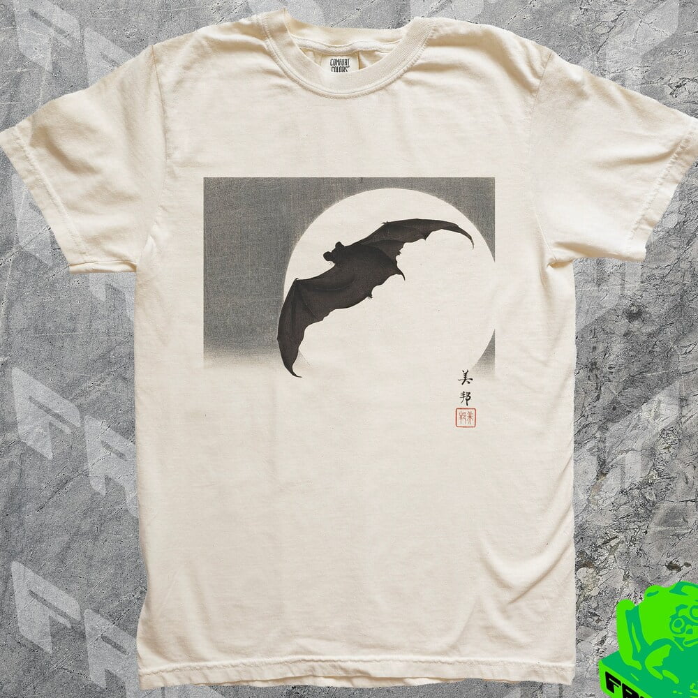 DOPASHIRT Vintage Japanese Bat T-Shirt, 90S Y2K Style Creepy Sp00Ky Hal ...