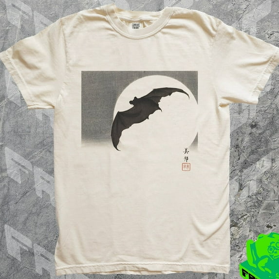 DOPASHIRT Vintage Japanese Bat T-Shirt, 90S Y2K Style Creepy Sp00Ky Hal ...