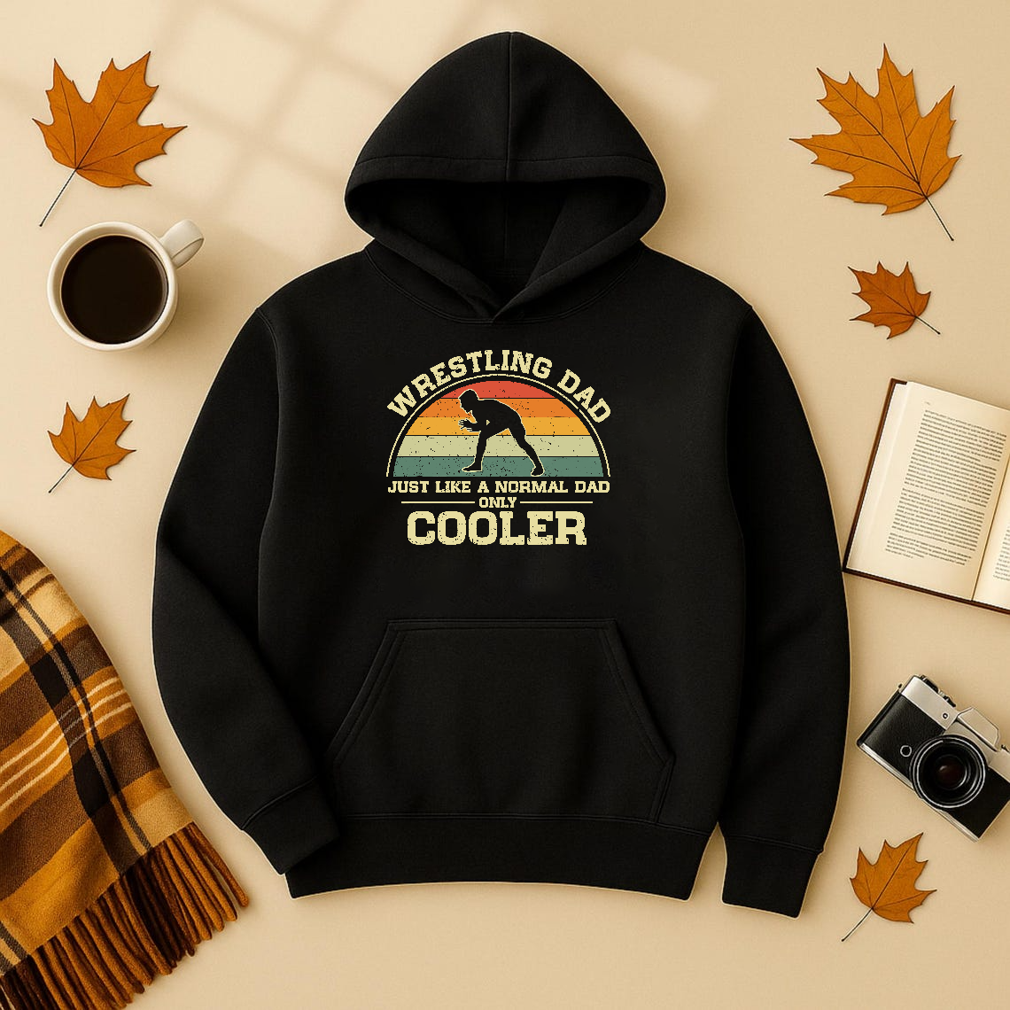 DOPASHIRT Vintage Wrestling Dad Just Like A Normal Dad Only Cooler ...