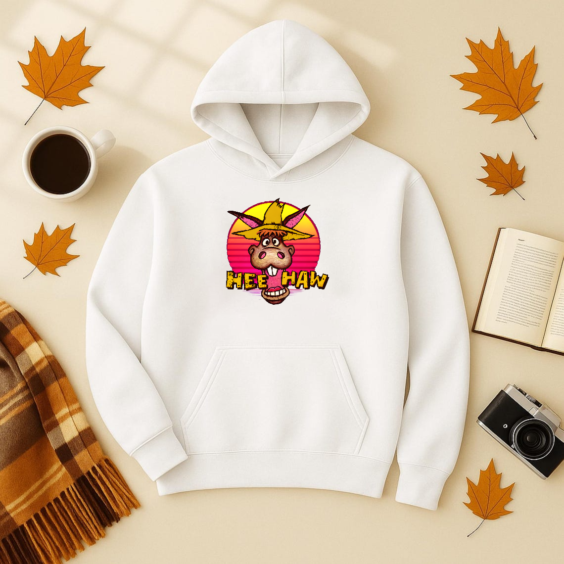DOPASHIRT Vitage Donkey Hee Haw Farming Life Farm Animal Farmer Hoodie ...