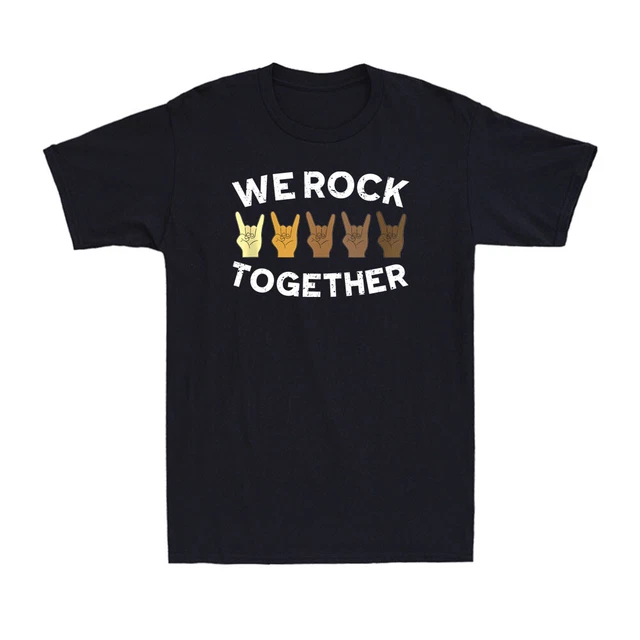 DOPASHIRT We Rock Together Rocker Skeleton Hand Rock And Roll Fans ...